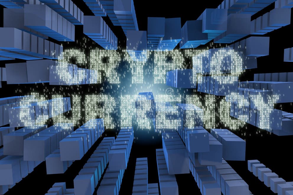 The Concept of Cryptocurrency in Modern Business - 3d Rendering Stock ...