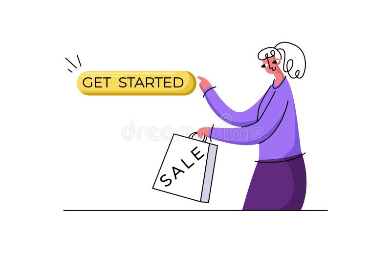 Concept of CTA buttons stock illustration. Illustration of flat - 204613478