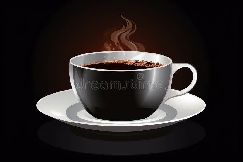 Cup of Coffee, Coffee Break Icon. Generative AI Stock Illustration ...