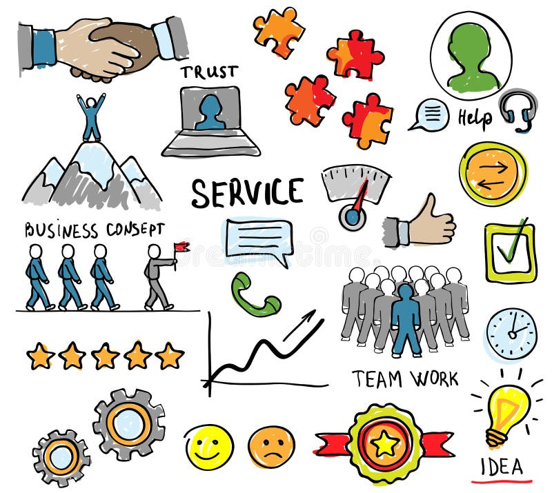 Concept of Customer Loyalty Service Support Care Tools Stock Vector ...