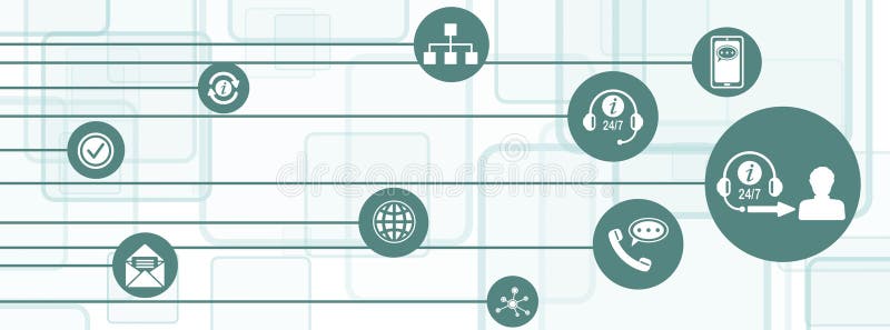Concept of Customer Service Stock Illustration - Illustration of symbol ...