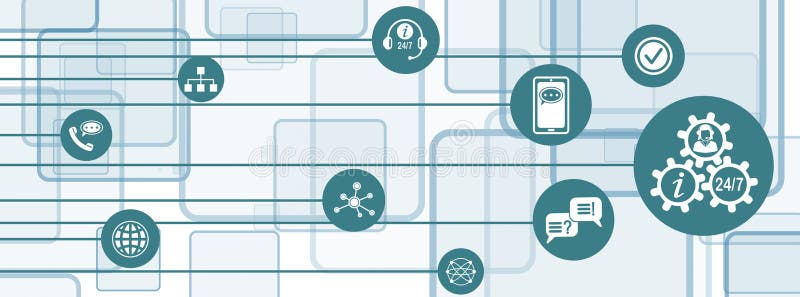 Concept of Customer Service Stock Illustration - Illustration of ...