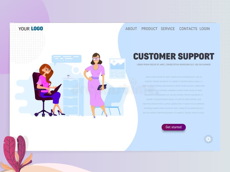 Concept of Customer Service Department for Website or Web Page ...