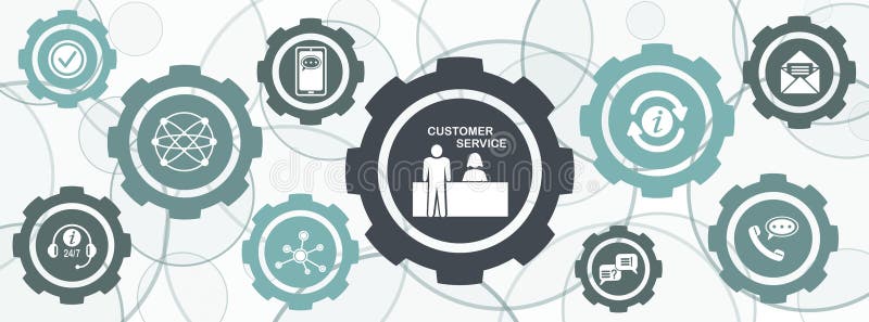 Concept of Customer Service Stock Illustration - Illustration of ...