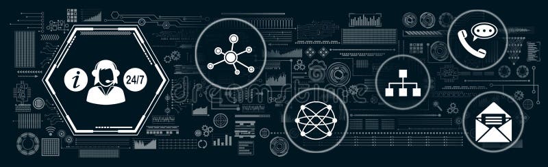 Concept of Customer Service Stock Illustration - Illustration of ...