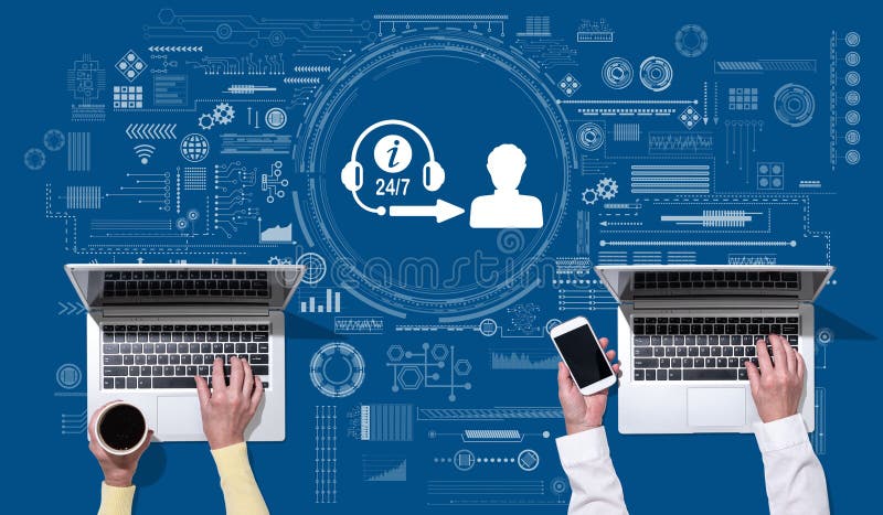 Concept of Customer Service Stock Photo - Image of business, interface ...