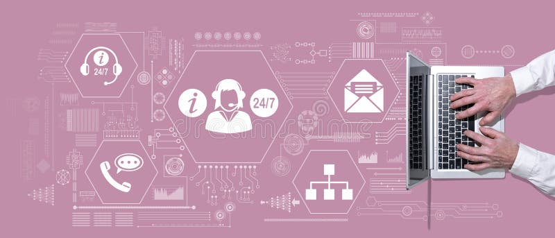 Concept of Customer Service Stock Image - Image of hand, people: 356274287