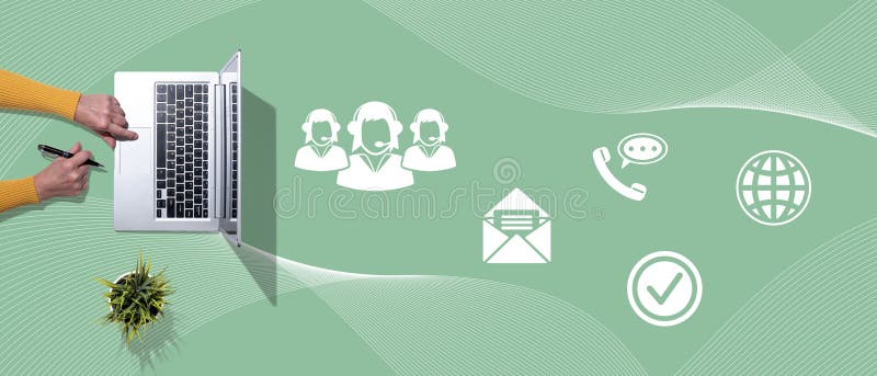 Concept of Customer Support Stock Photo - Image of business, customer ...