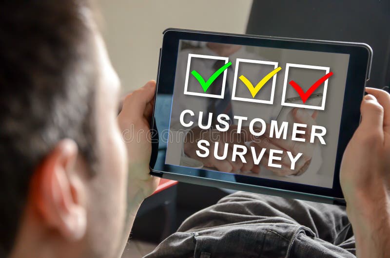 Concept of customer survey stock image. Image of quality - 137192695