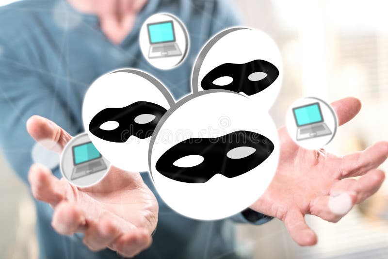 Concept of cyber attack stock image. Image of network - 164530519