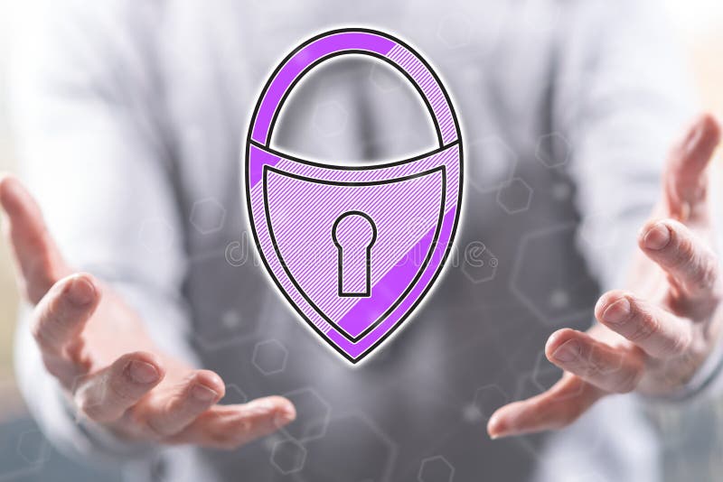 Concept of cyber security stock photo. Image of secure - 104543260