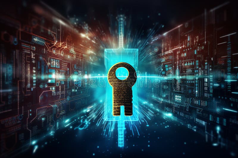 Concept of Cyber Security Awareness Vs Hacker Stock Illustration ...