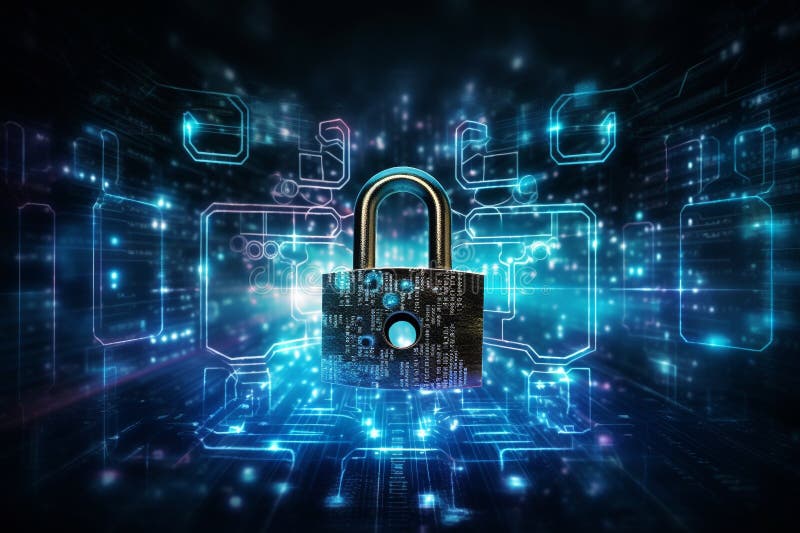 Concept of Cyber Security Awareness Vs Hacker Stock Illustration ...