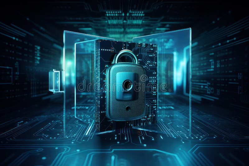 Concept of Cyber Security Privacy and Data Storage Protection Stock ...