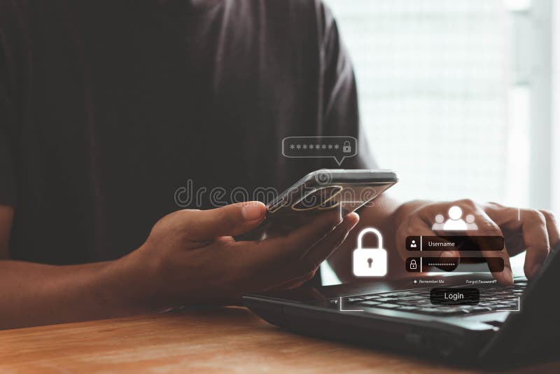 Concept Of Cyber Security In Two Step Verification Multi Factor