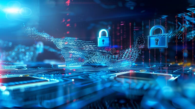 Concept of Cybersecurity and Data Protection. Digital Cybersecurity and ...