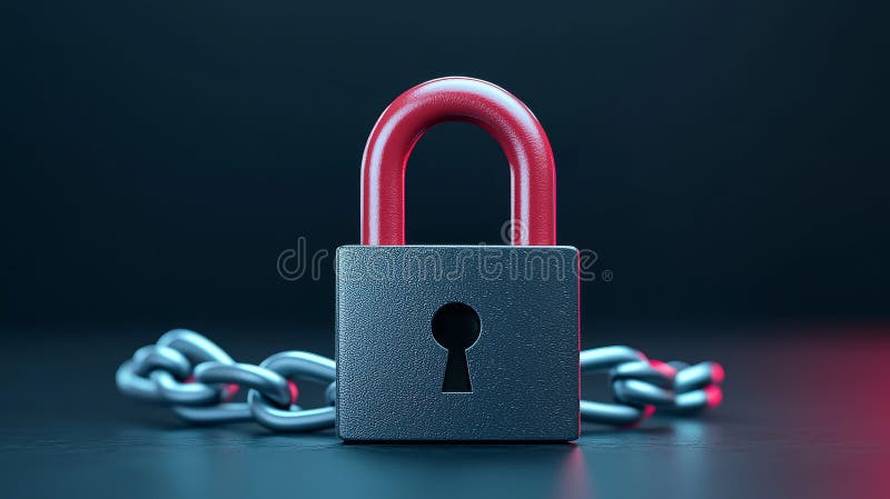A Concept for Cybersecurity and Data Protection. Stock Image Stock ...
