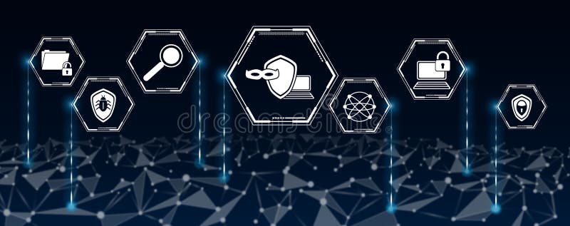 Concept of cybersecurity stock illustration. Illustration of concept ...