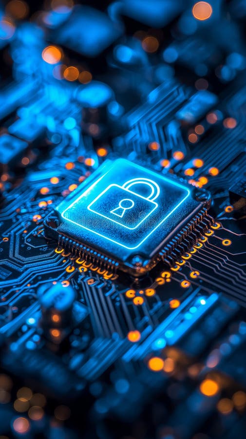 Concept of Cyber Security in Modern Businesses Stock Illustration ...