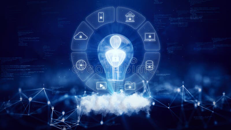 Concept of Cybersecurity Protection Technology on the Internet. User ...