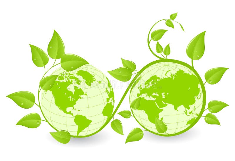 Concept d'environnement illustration de vecteur. Illustration du vert ...