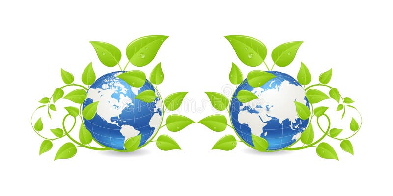 Concept d'environnement illustration de vecteur. Illustration du vert ...