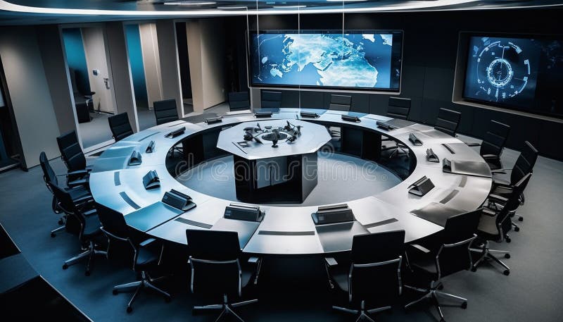 3d Render of a Computer Room Concept Generative AI Stock Illustration ...