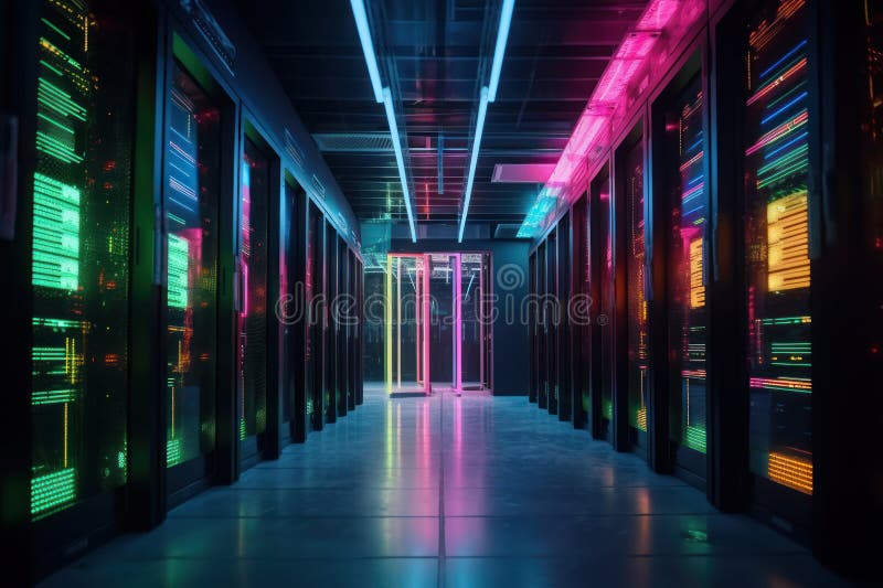 Data Center Networks Cryptocurrency Blockchain Illustrations ...