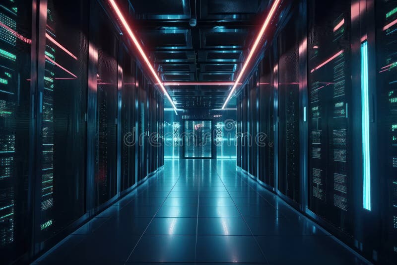 Data Center Networks Cryptocurrency Blockchain Illustrations ...