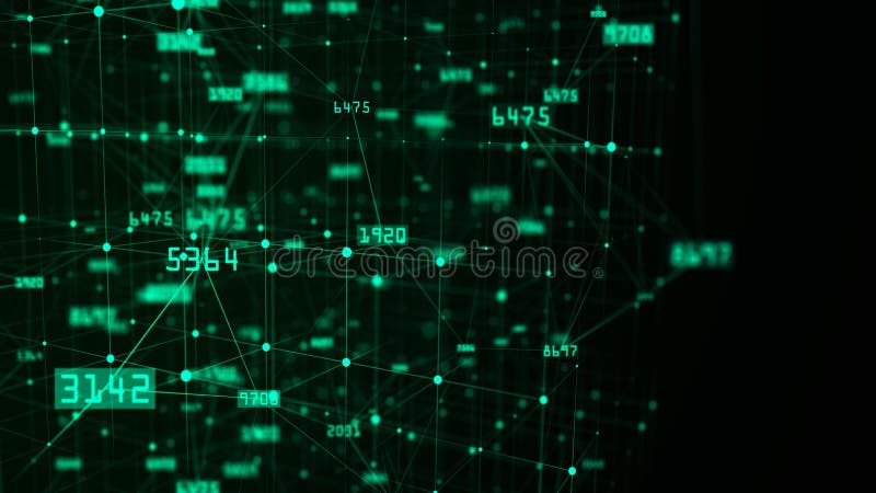 The Concept Of Data Connection In The Blockchain Network Digital