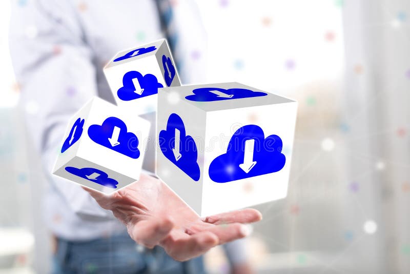 Concept of data download stock image. Image of arrow - 214885263