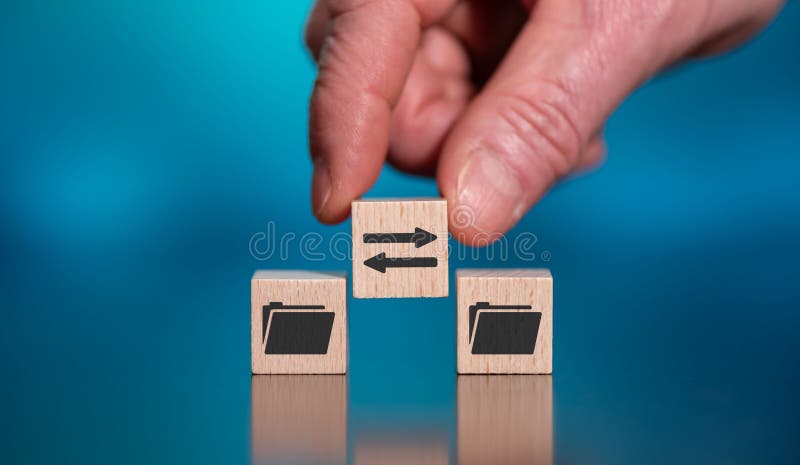 Concept of data exchange stock photo. Image of sharing - 196038536