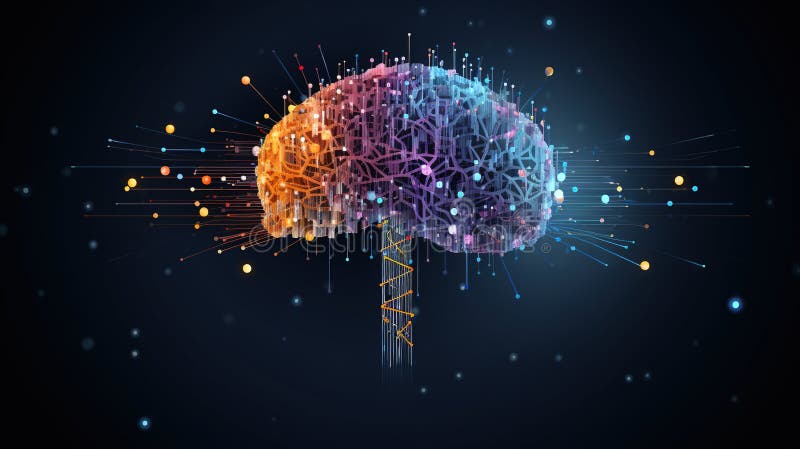 The Concept of Data Flow from the Digital Human Brain. Machine Deep ...