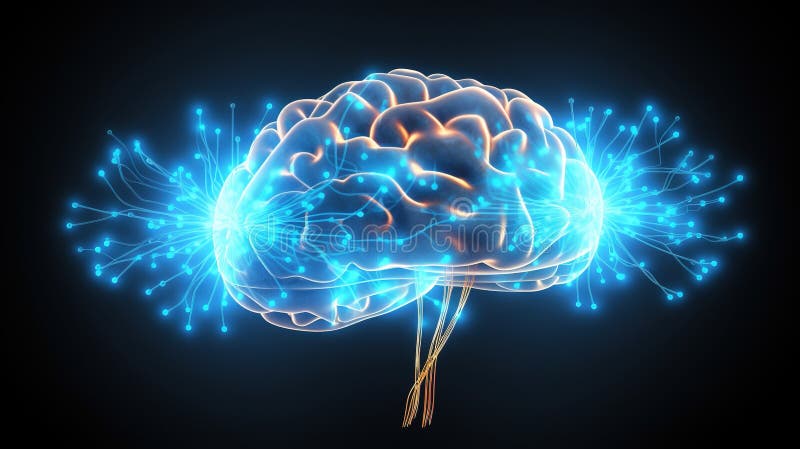 The Concept of Data Flow from the Digital Human Brain. Machine Deep ...