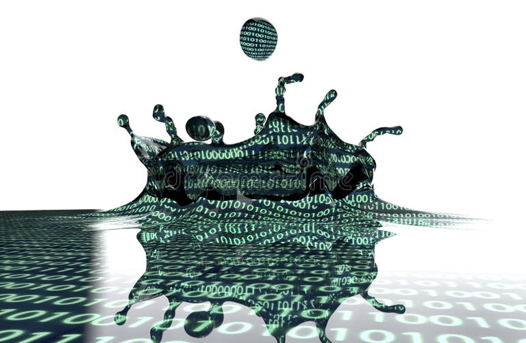 Concept of Data Pool an Ocean of Information Stock Illustration ...