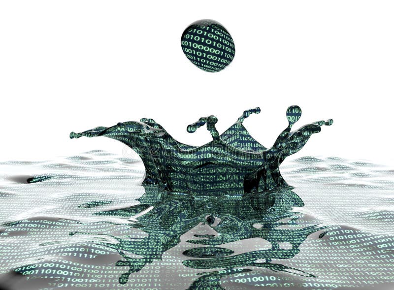 Concept of Data Pool an Ocean of Information Stock Illustration ...