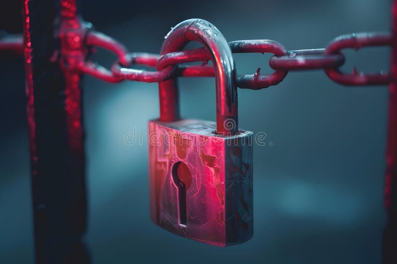 A Concept of Data Privacy with a Padlock and Binary Codes Stock Photo ...