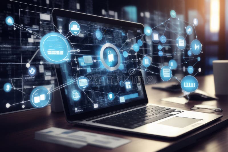 Concept of Data System Business Internet Technology Background Stock ...