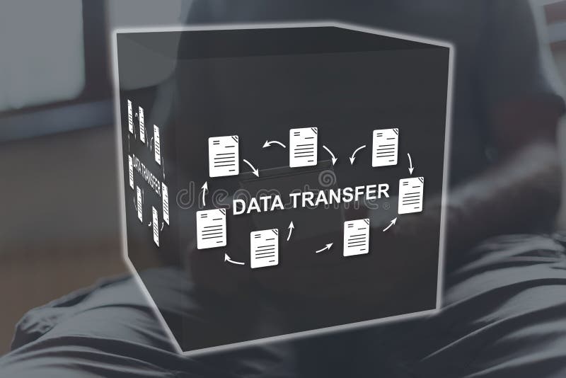 Concept of data transfer stock image. Image of data - 160466161