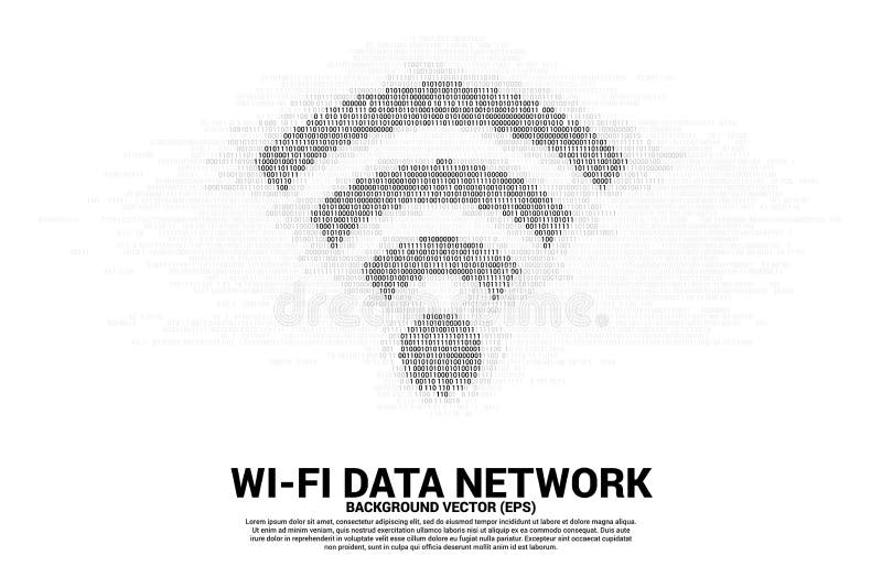 AI from One and Zero Binary Code Digit Matrix Style. Stock Vector - Illustration of code, digit ...