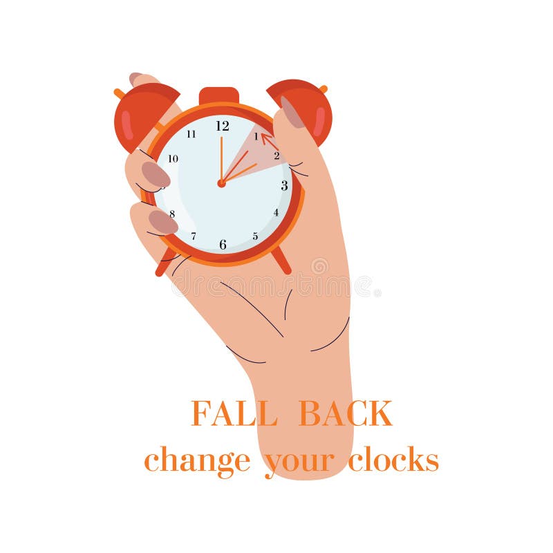 Fall Back One Hour Stock Illustrations – 99 Fall Back One Hour Stock ...