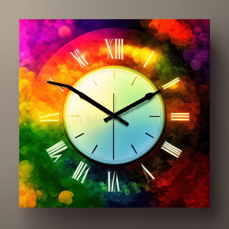 The Concept of Daylight Saving Time. the Clock is Moved Forward One ...