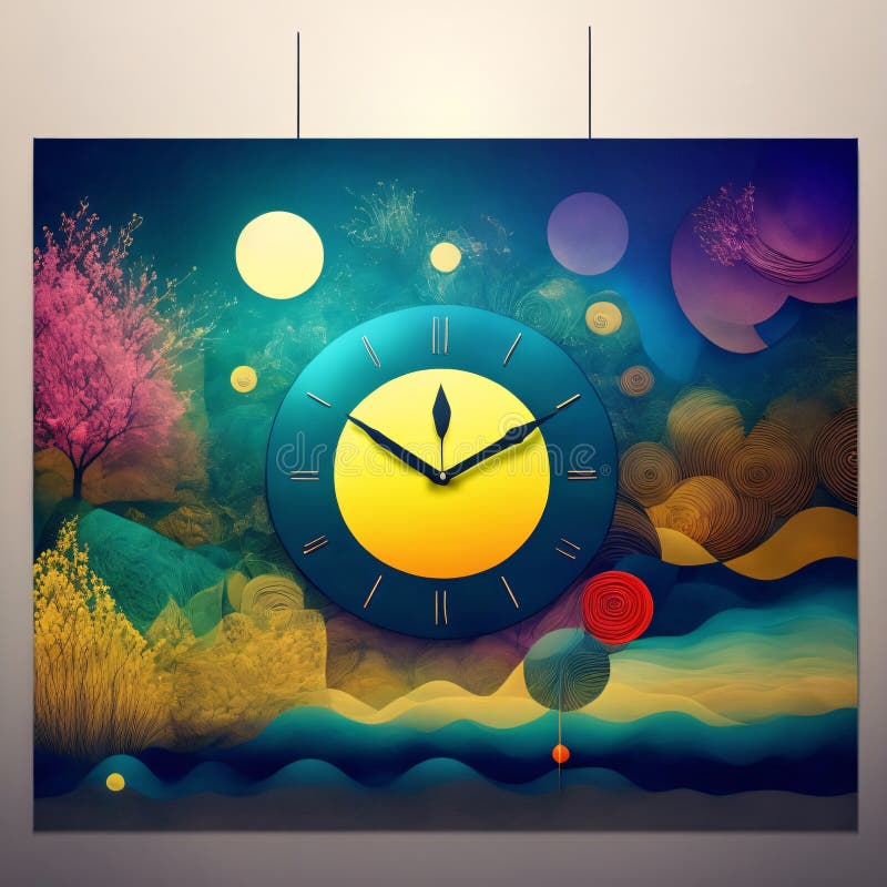 The Concept of Daylight Saving Time. the Clock is Moved Forward One ...