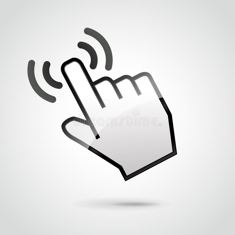 Icône de clic illustration de vecteur. Illustration du personne - 34474167