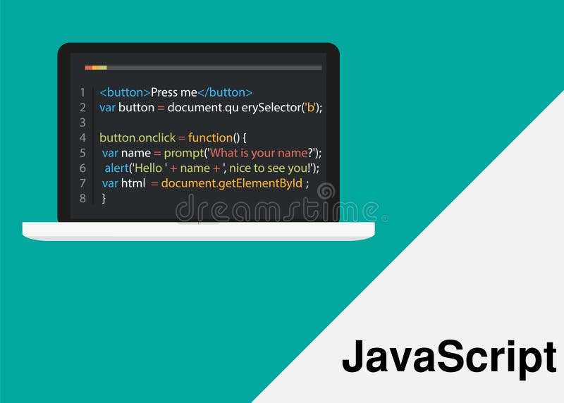 Concept De Codage D'ordinateur Portable De Vecteur. Programmation ...