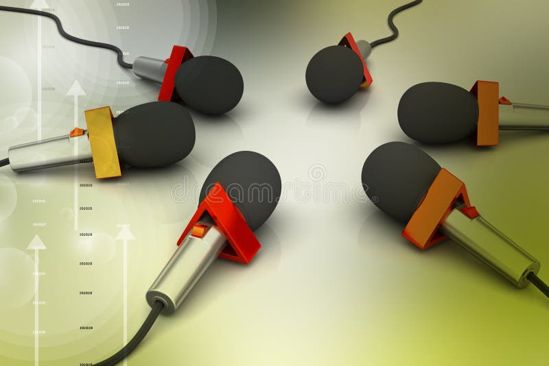 Concept De Communication De Microphone Illustration Stock ...