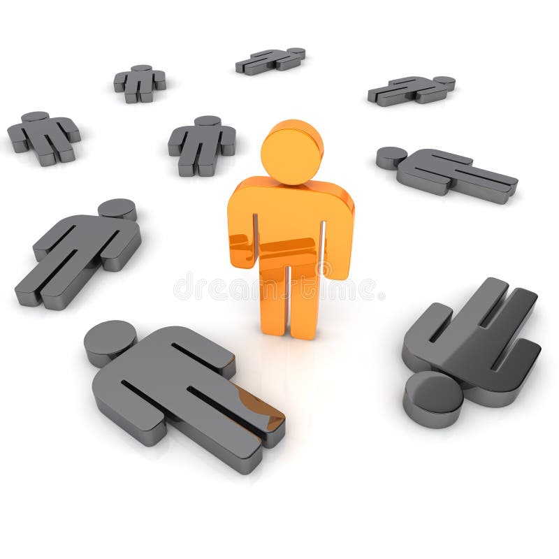 Concept de concurrent fort illustration stock. Illustration du gestion ...