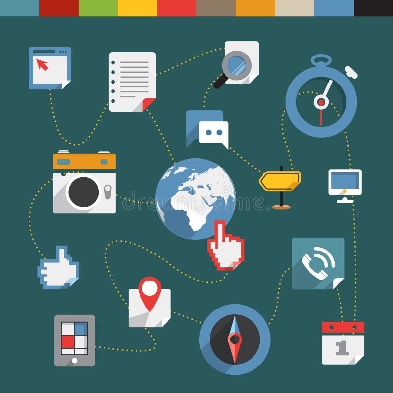 Concept De Connexion De Web Illustration de Vecteur - Illustration du ...