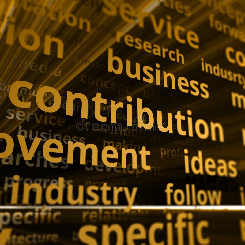Concept de contribution illustration stock. Illustration du ...