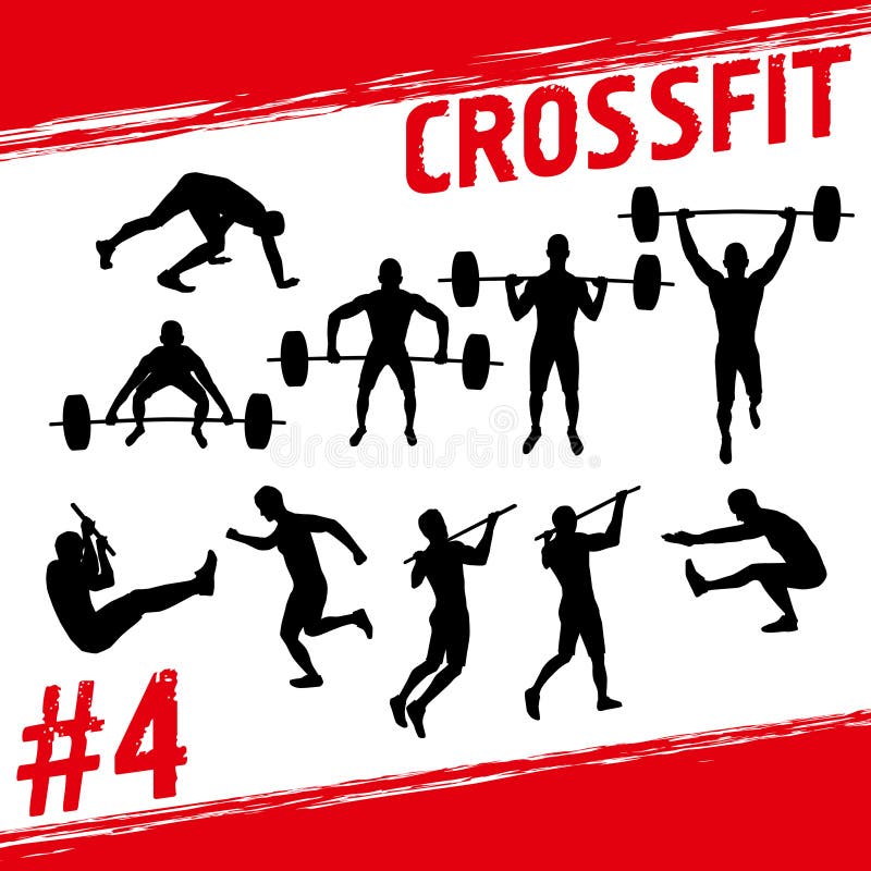Concept de Crossfit illustration de vecteur. Illustration du graphisme ...